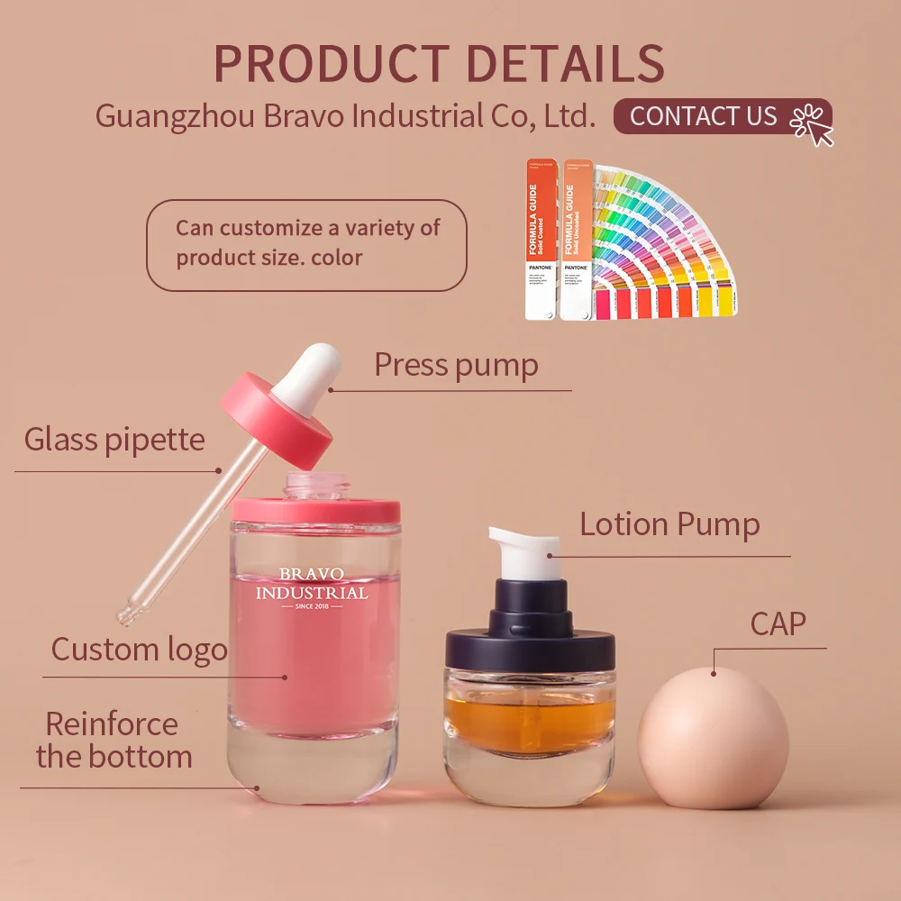 Custom Essential Oil Glass Dropper Bottle | Bravo Industrial