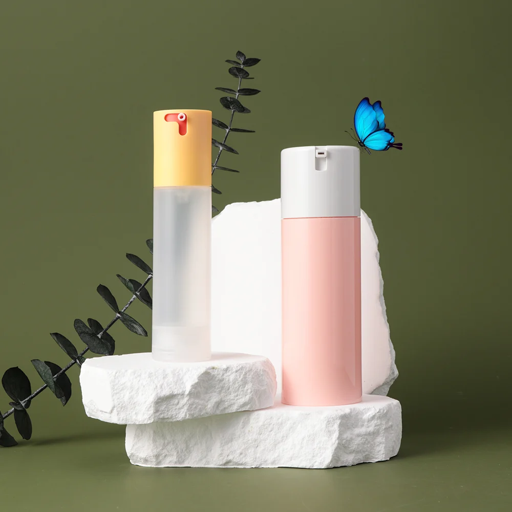 Custom Luxury Matte Airless Pump Bottles | Bravo Industrial