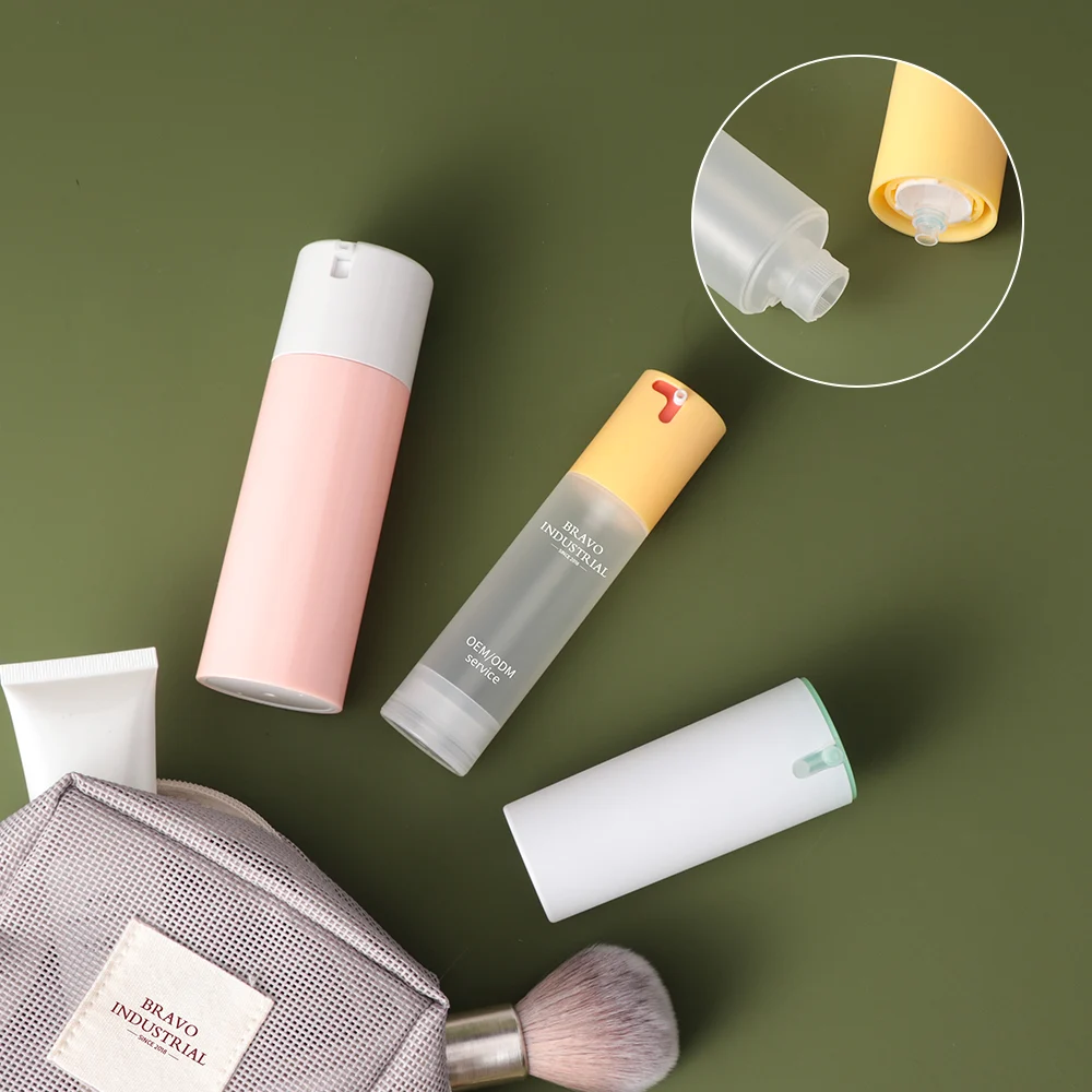 Custom Luxury Matte Airless Pump Bottles | Bravo Industrial