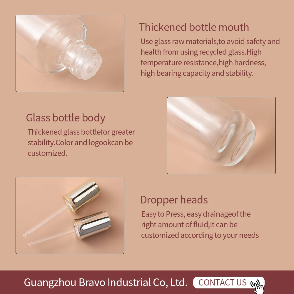 Luxury Refillable Glass Dropper Bottles | Bravo Industrial